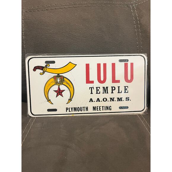 Unknown | Other | Lulu Temple Plymouth Meeting Pa License Plate ...